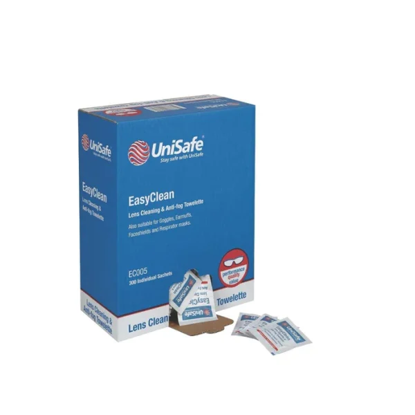 Unisafe EasyClean Lens Wipes 300 per box – Allweld Services